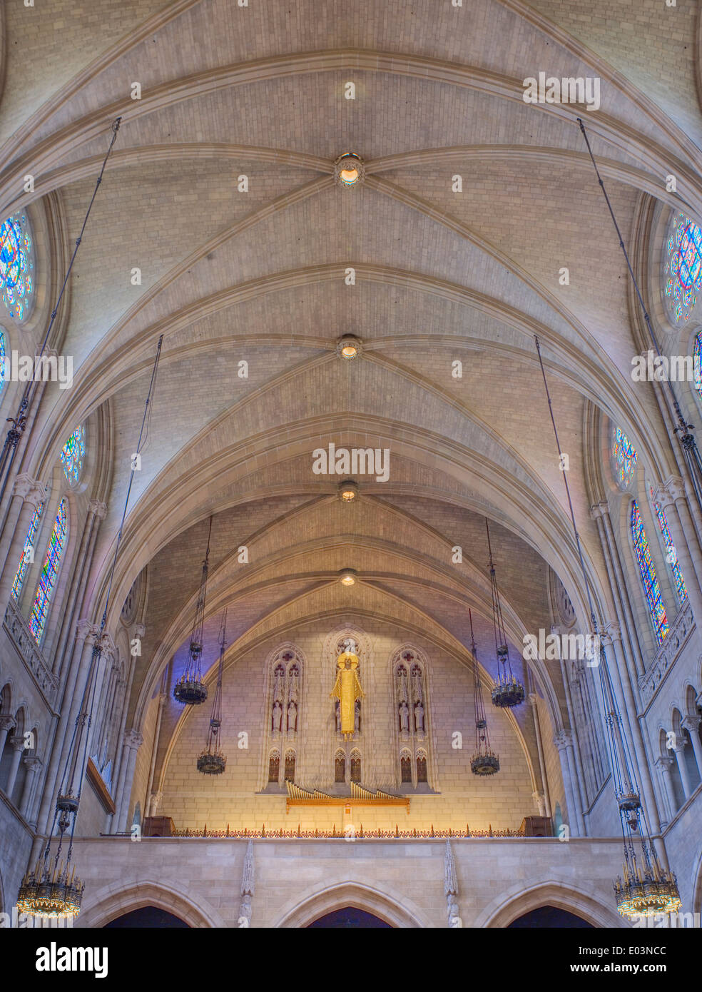 The Riverside Church nave vaults Stock Photo - Alamy