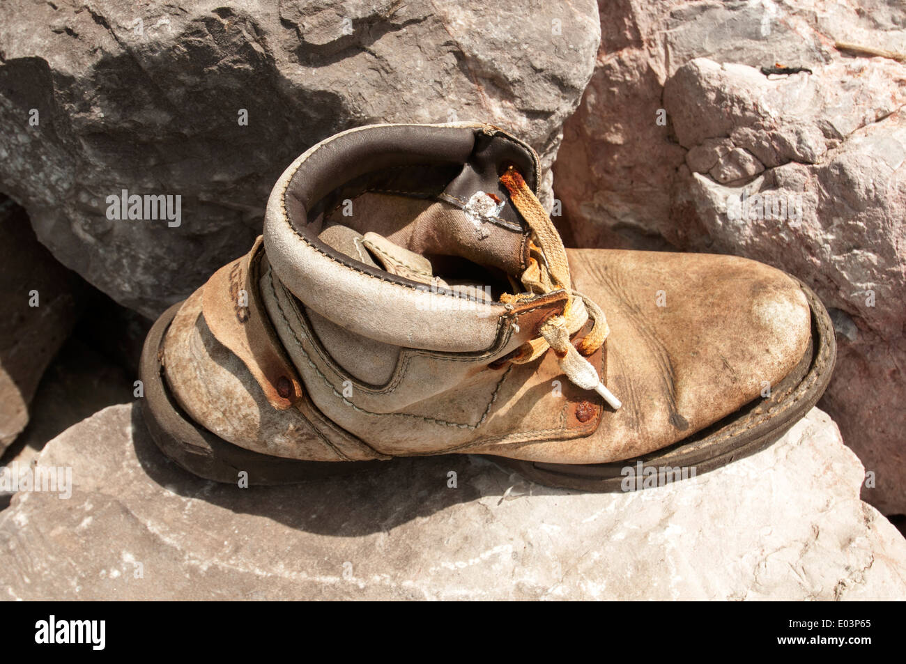 Weathered old boot hi-res stock photography and images - Alamy