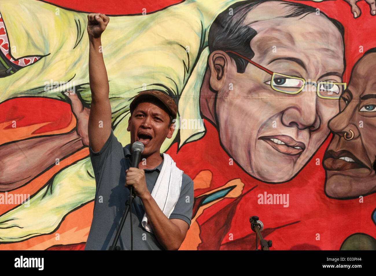 Manila, Philippines. 01st May, 2014. Renato Reyes, secretary general of ...