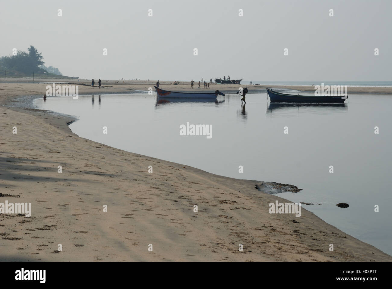 Mandrem beach at dawn, Goa, India Stock Photo - Alamy