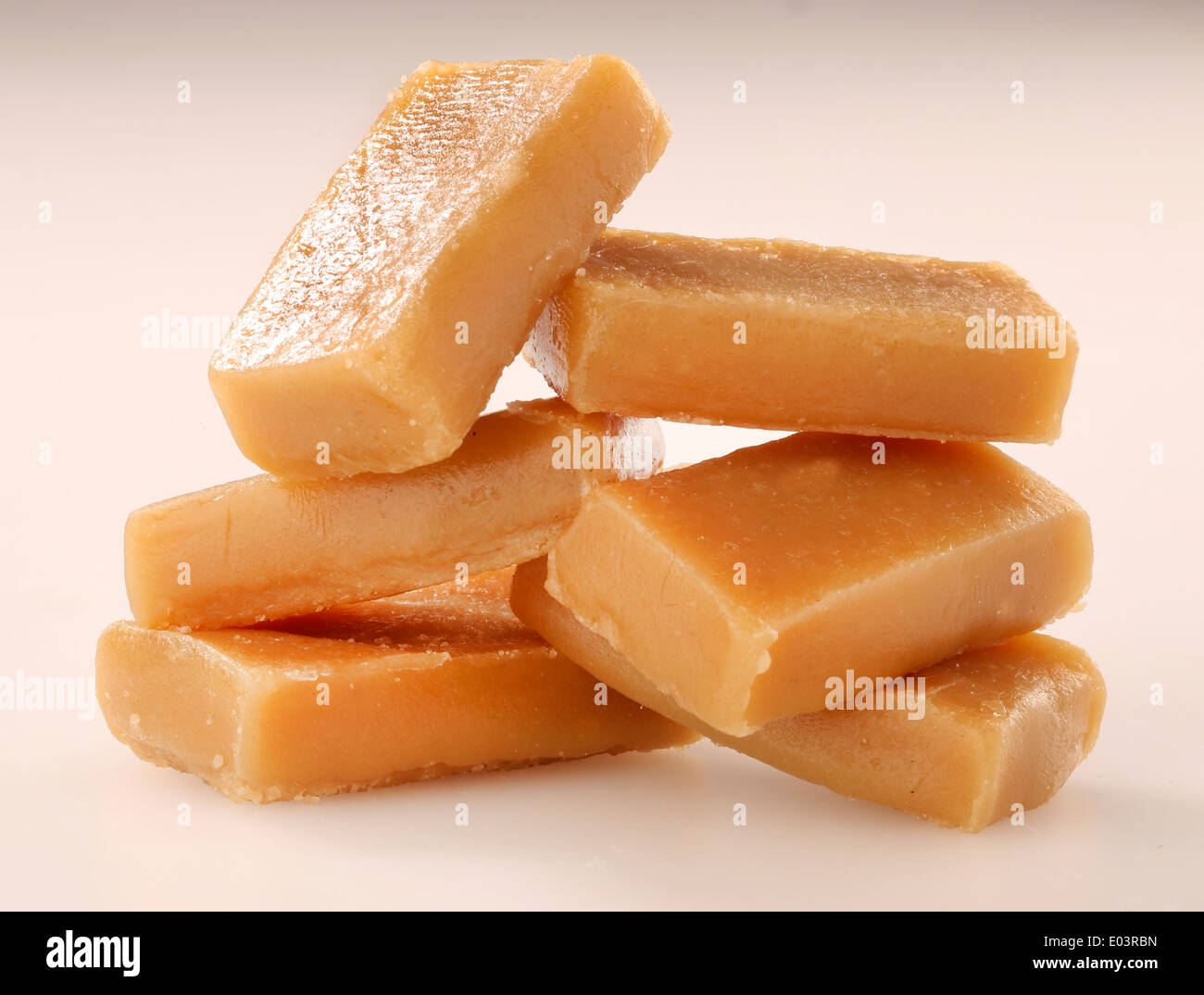 STACK OF CARAMEL BARS Stock Photo - Alamy