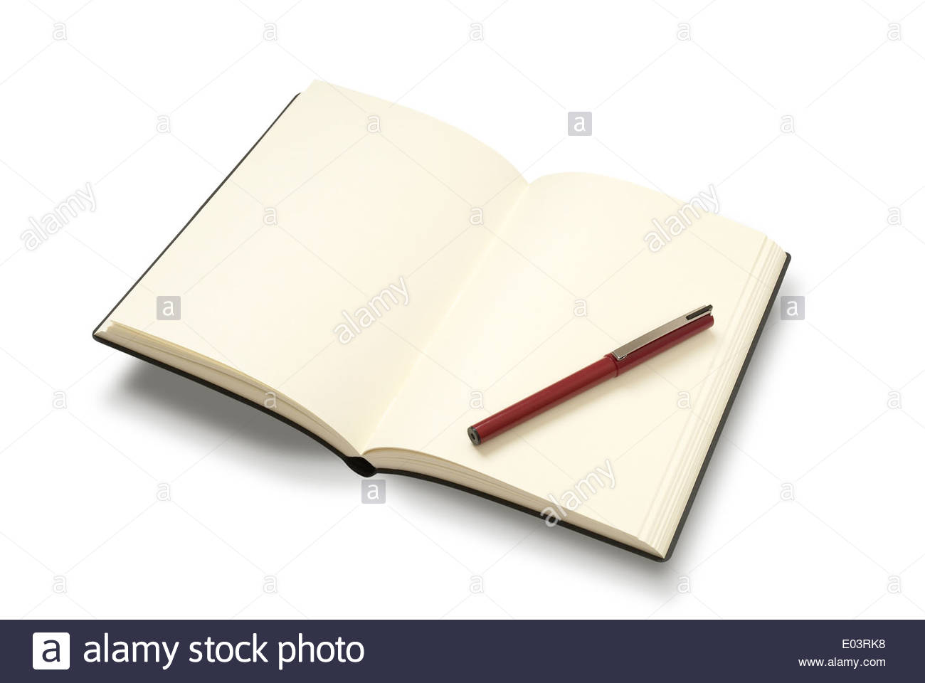 Blank Journal Page Cut Out Stock Images & Pictures - Alamy