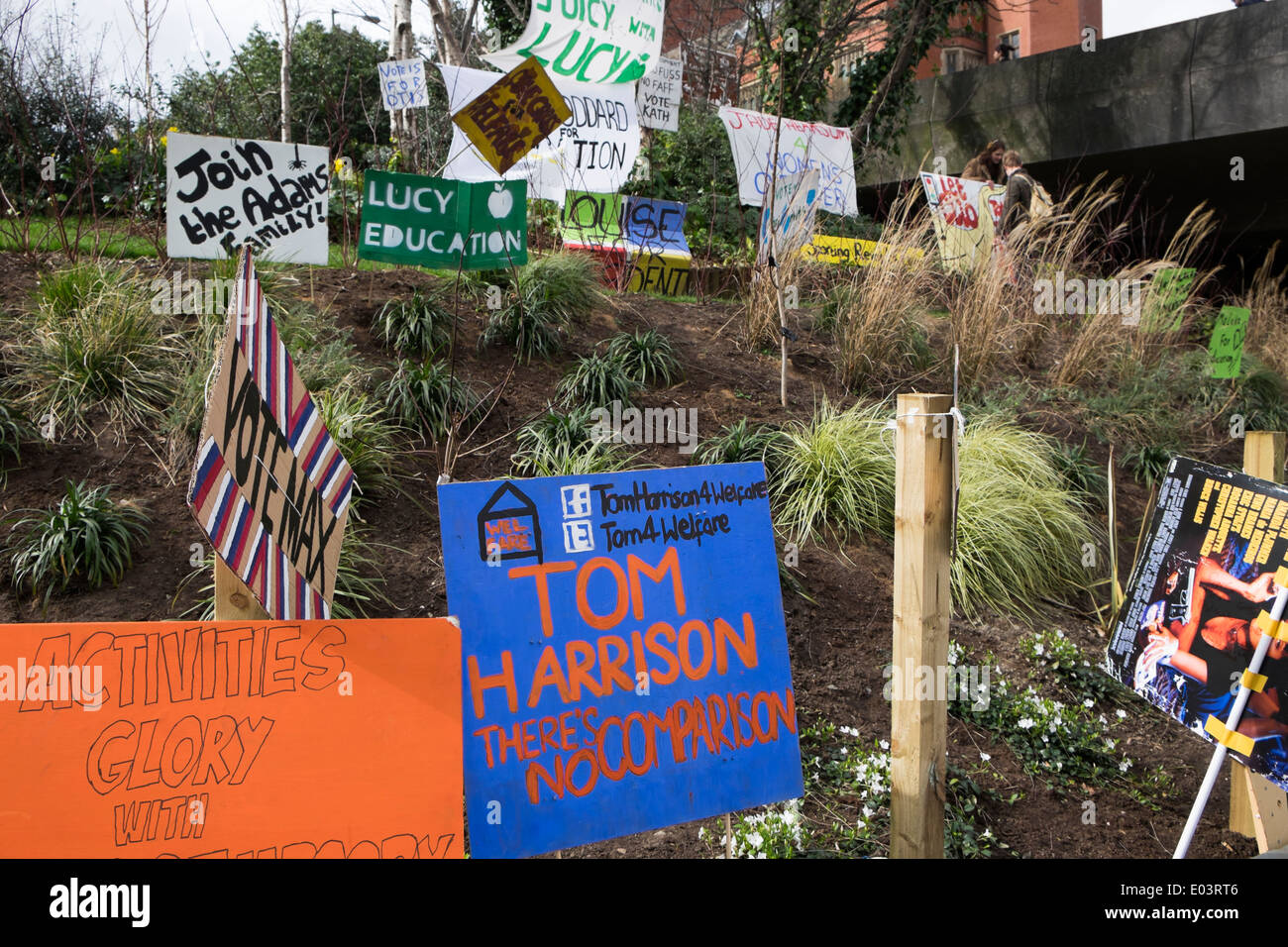 poster and billboards for University student union voting Sheffield ...