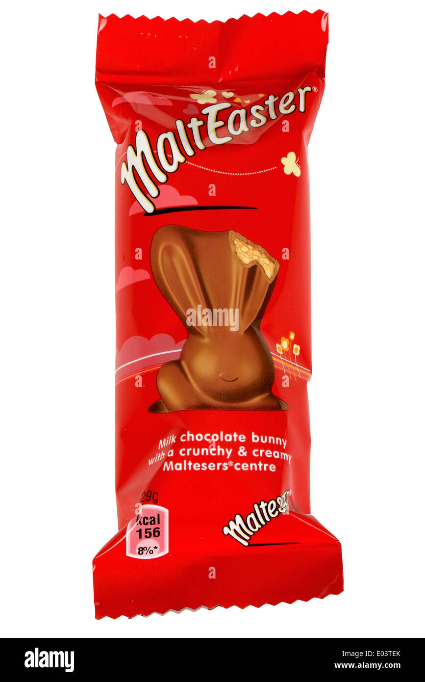 Malteaster Chocolate Bunny Stock Photo - Alamy