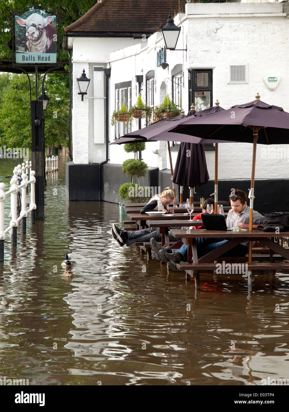 Beer garden flood hi-res stock photography and images - Alamy