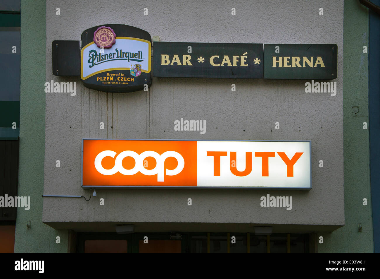 COOP TUTY, shop, supermarket, food store, groceries, Pilsner Urquell ...