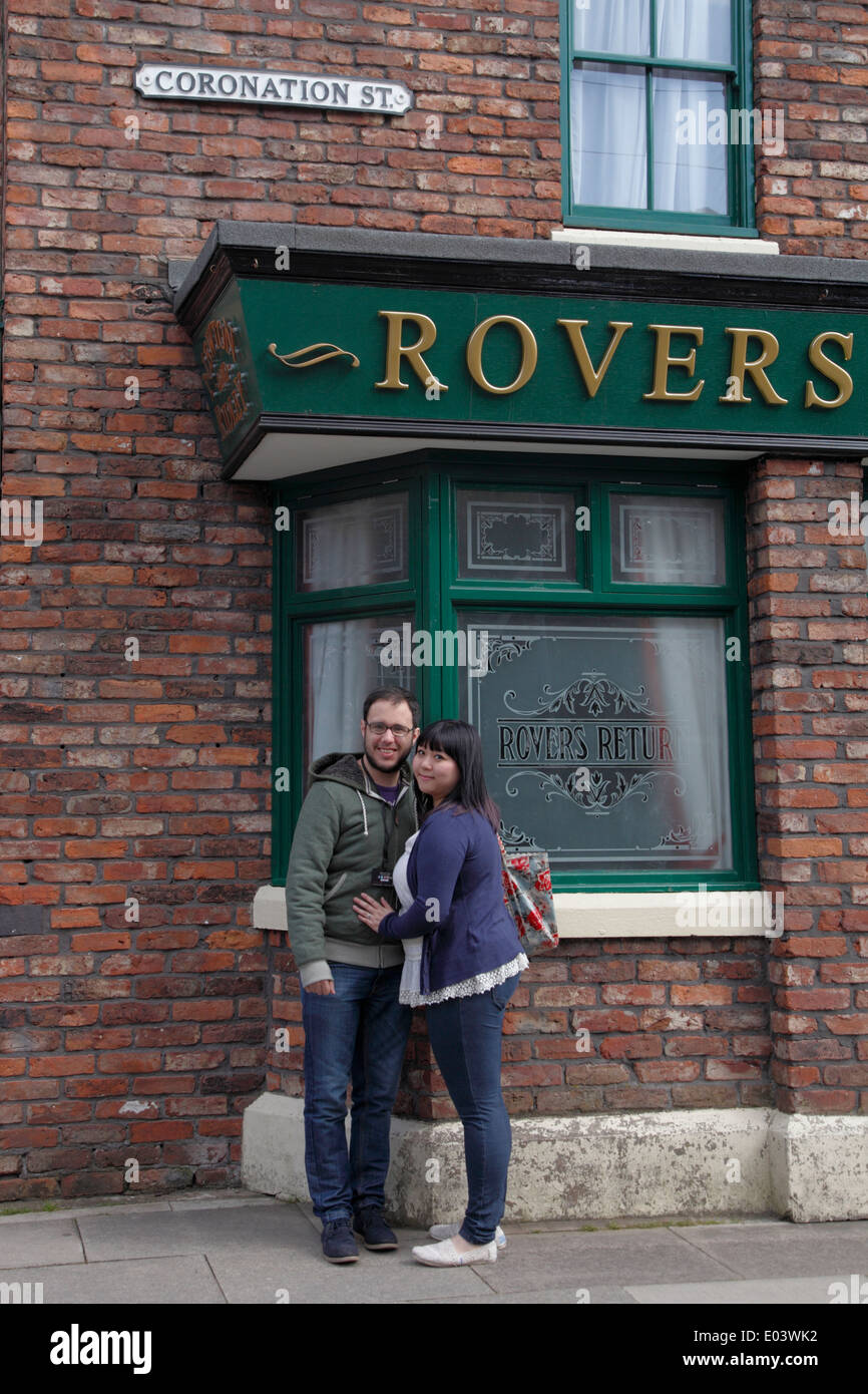 The set of Coronation Street,UK's longest running TV soap opera Stock ...