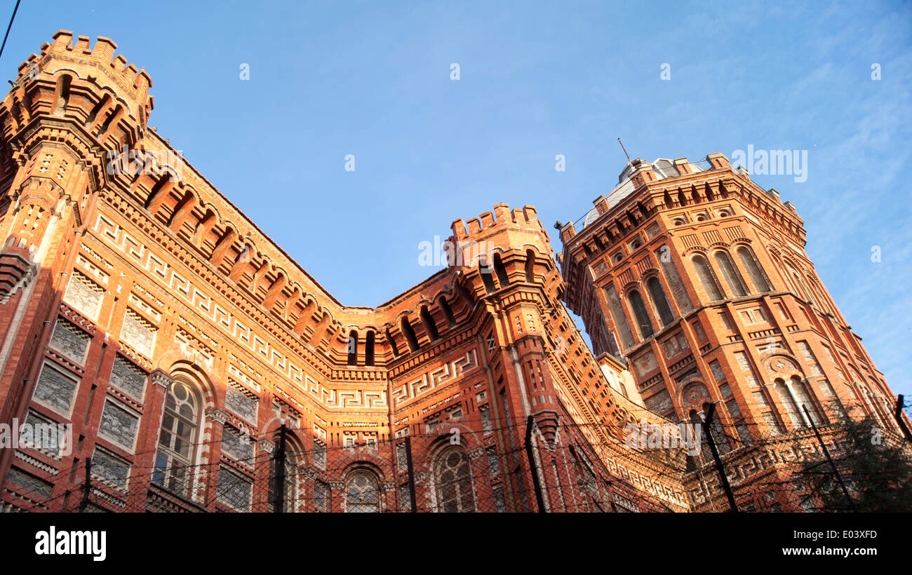 Old historical school with red wall in Istanbul Stock Photo - Alamy