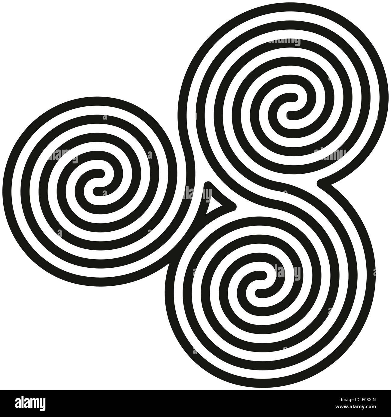 Black and white labyrinth hi-res stock photography and images - Alamy
