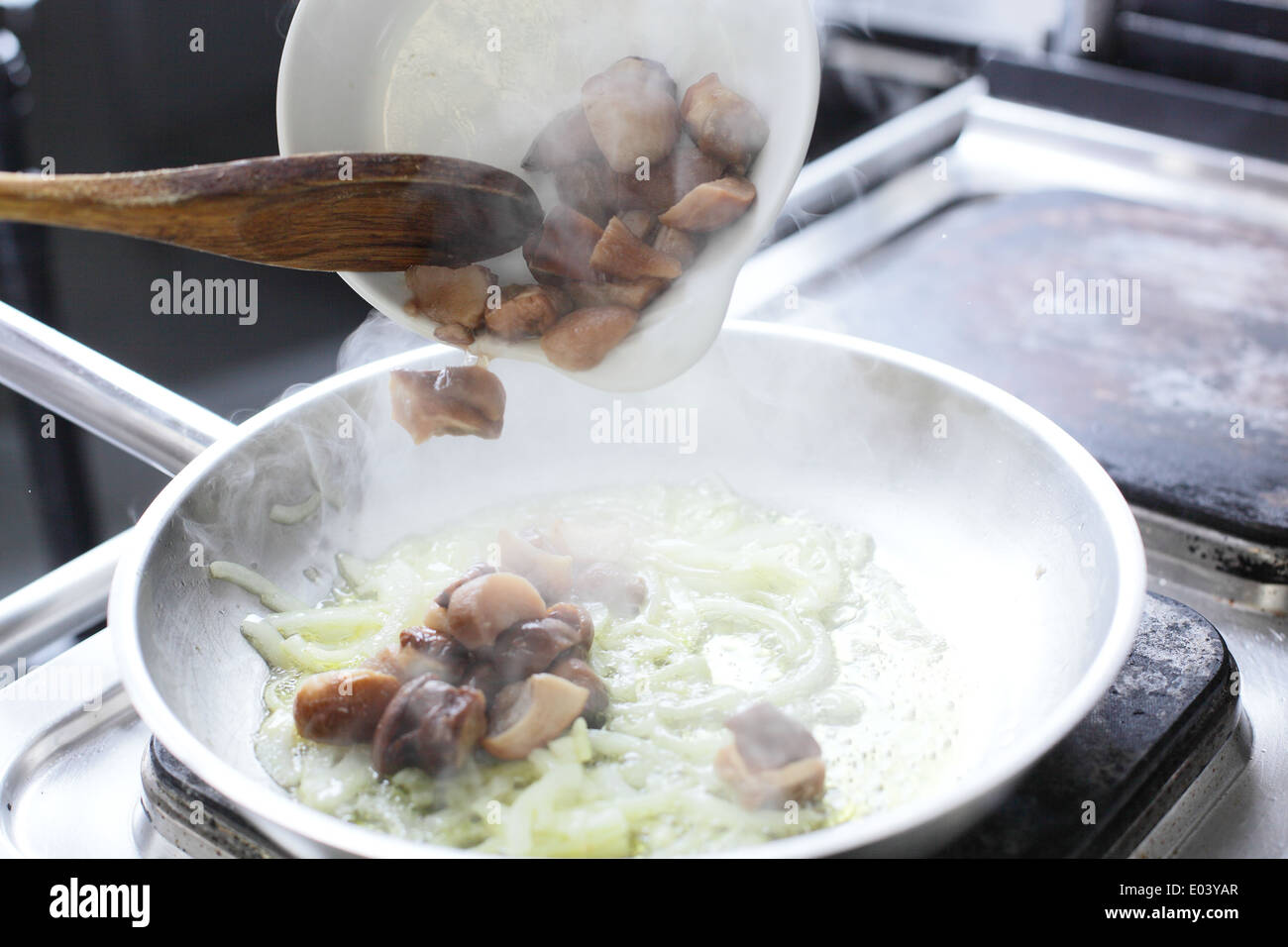 cooking of tasty food at the kitchen Stock Photo - Alamy