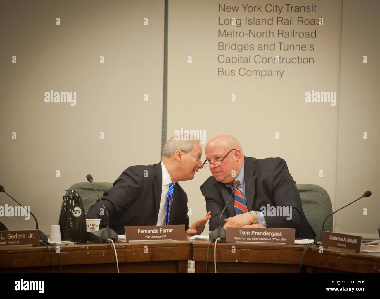 April 30, 2014 - Manhattan, New York, U.S. - MTA Vice-Chairman FERNANDO ...
