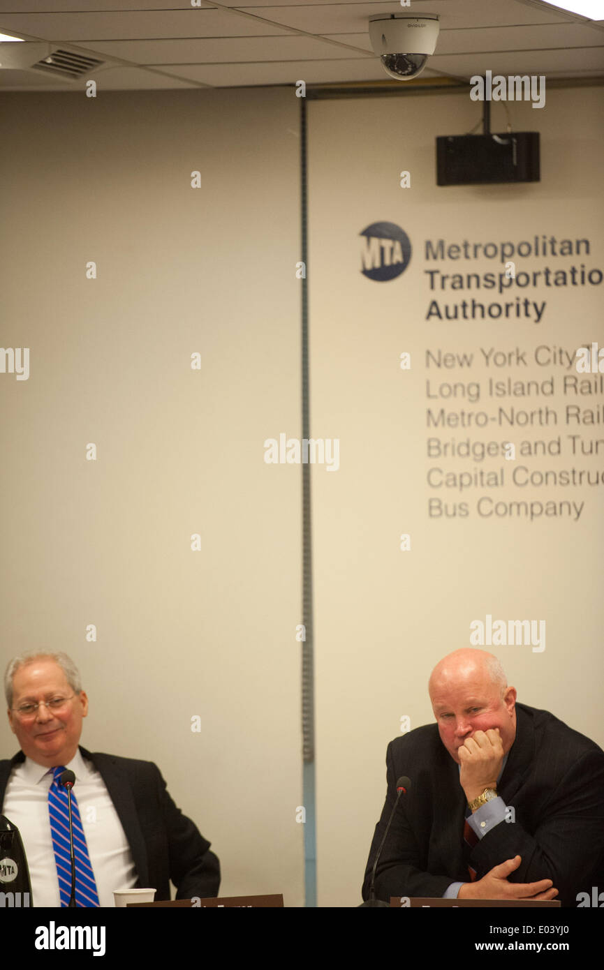 April 30, 2014 - Manhattan, New York, U.S. - MTA Board Vice Chairman ...