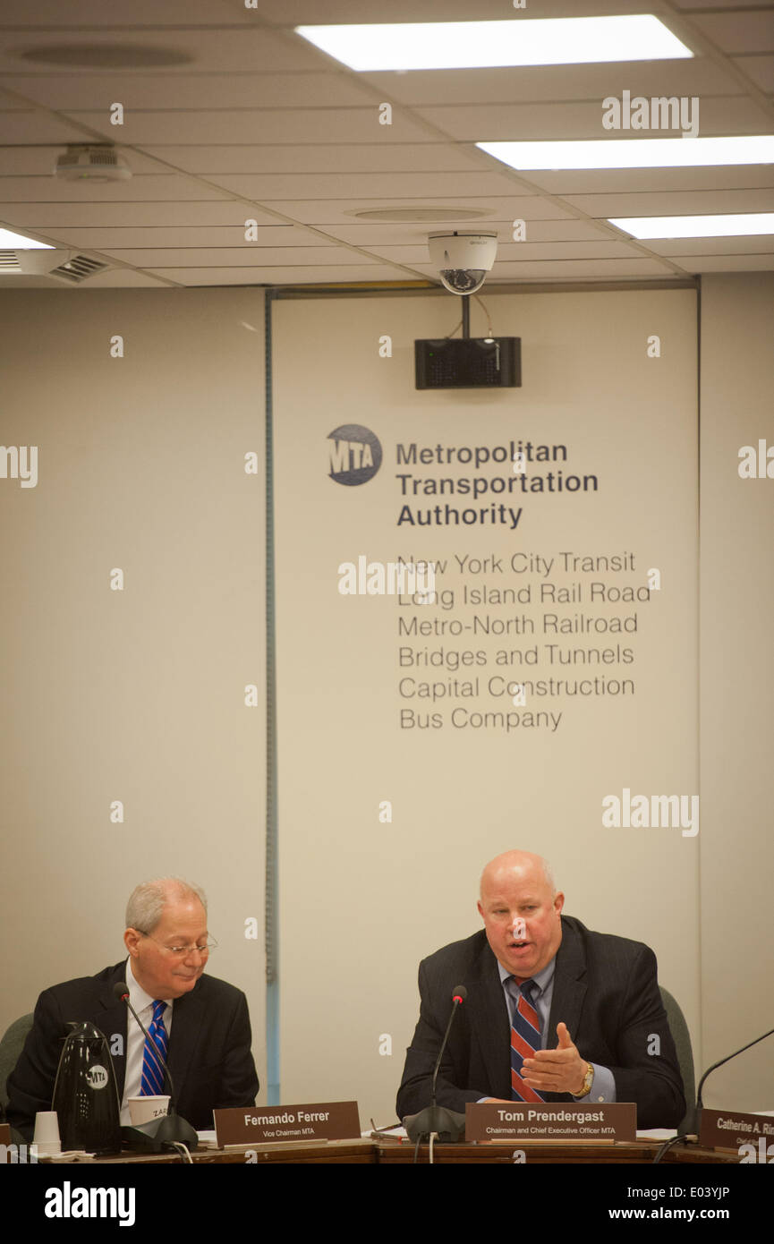 April 30, 2014 - Manhattan, New York, U.S. - MTA Board Vice Chairman ...