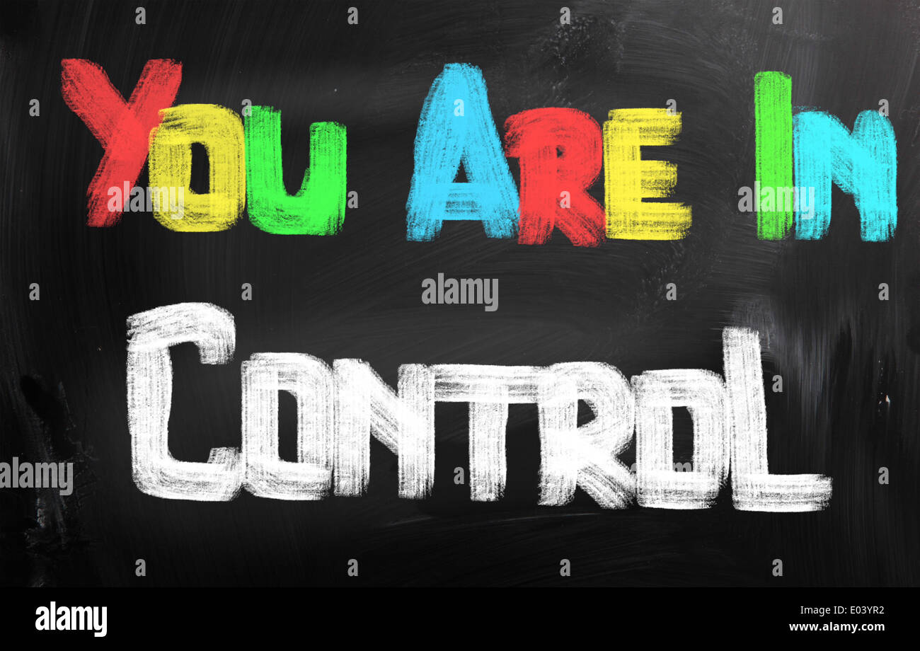 You Are In Control Concept Stock Photo - Alamy