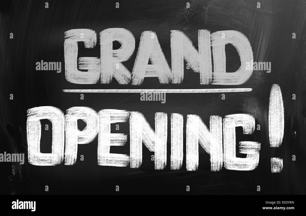 Grand Opening Concept Stock Photo - Alamy