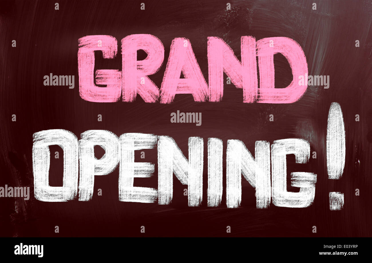 Grand Opening Concept Stock Photo - Alamy