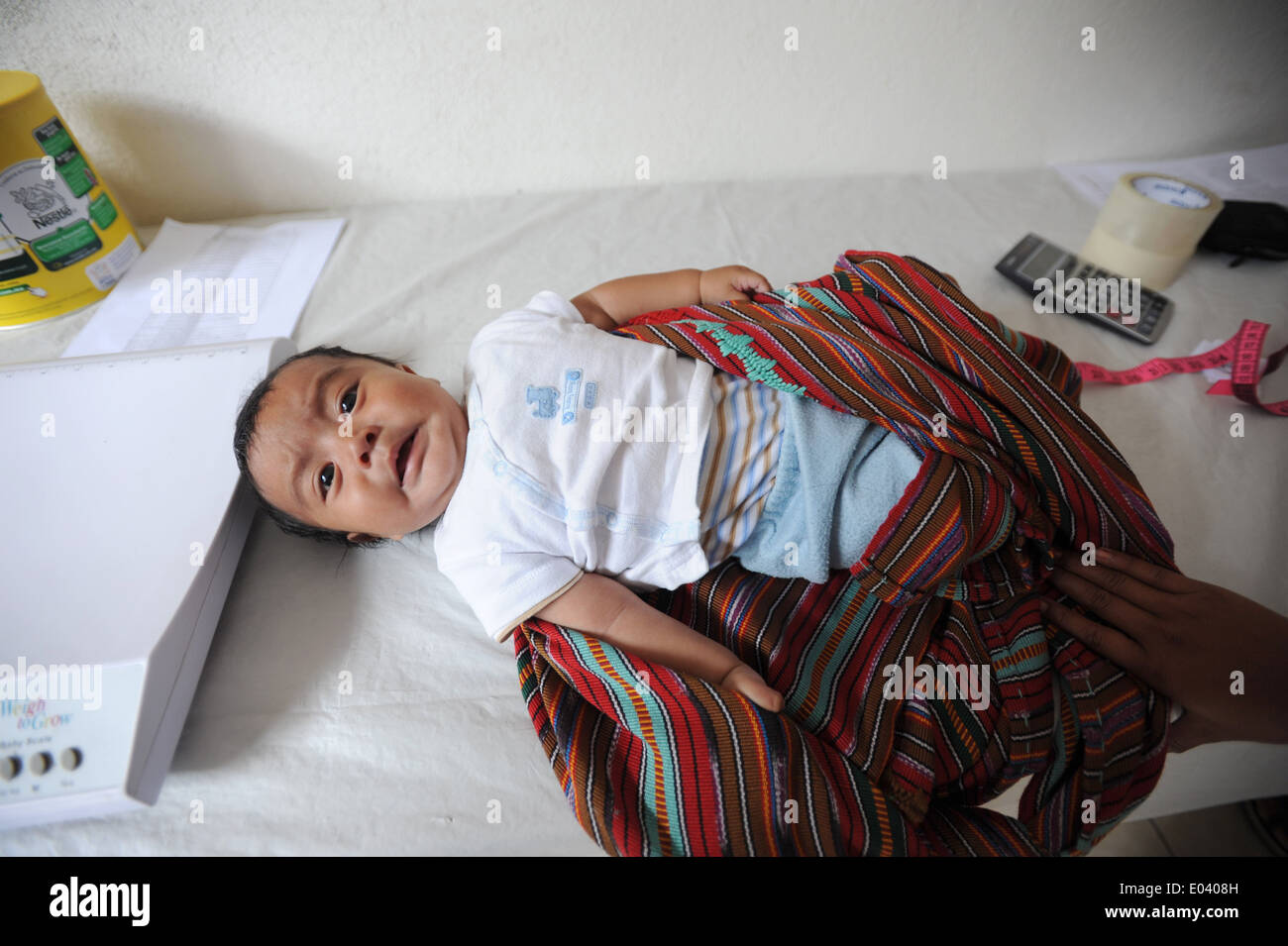 Maya Indigenous infant in Panajachel, Solola, Guatemala Stock Photo - Alamy