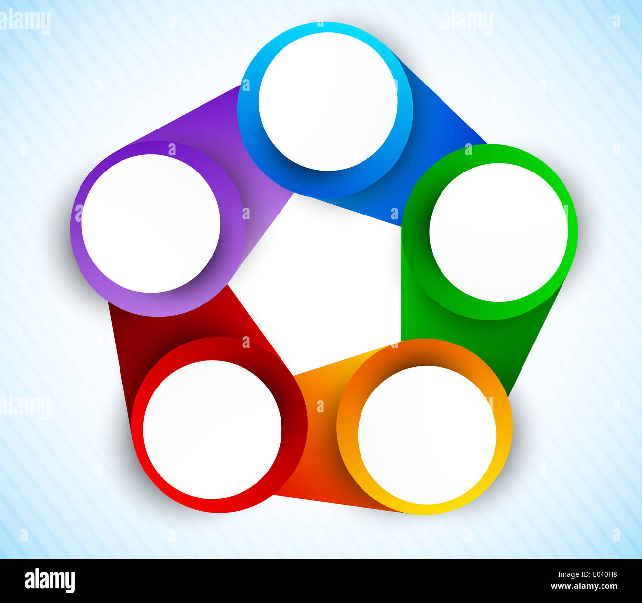 Colorful circles diagram. Rainbow illustration Stock Photo - Alamy
