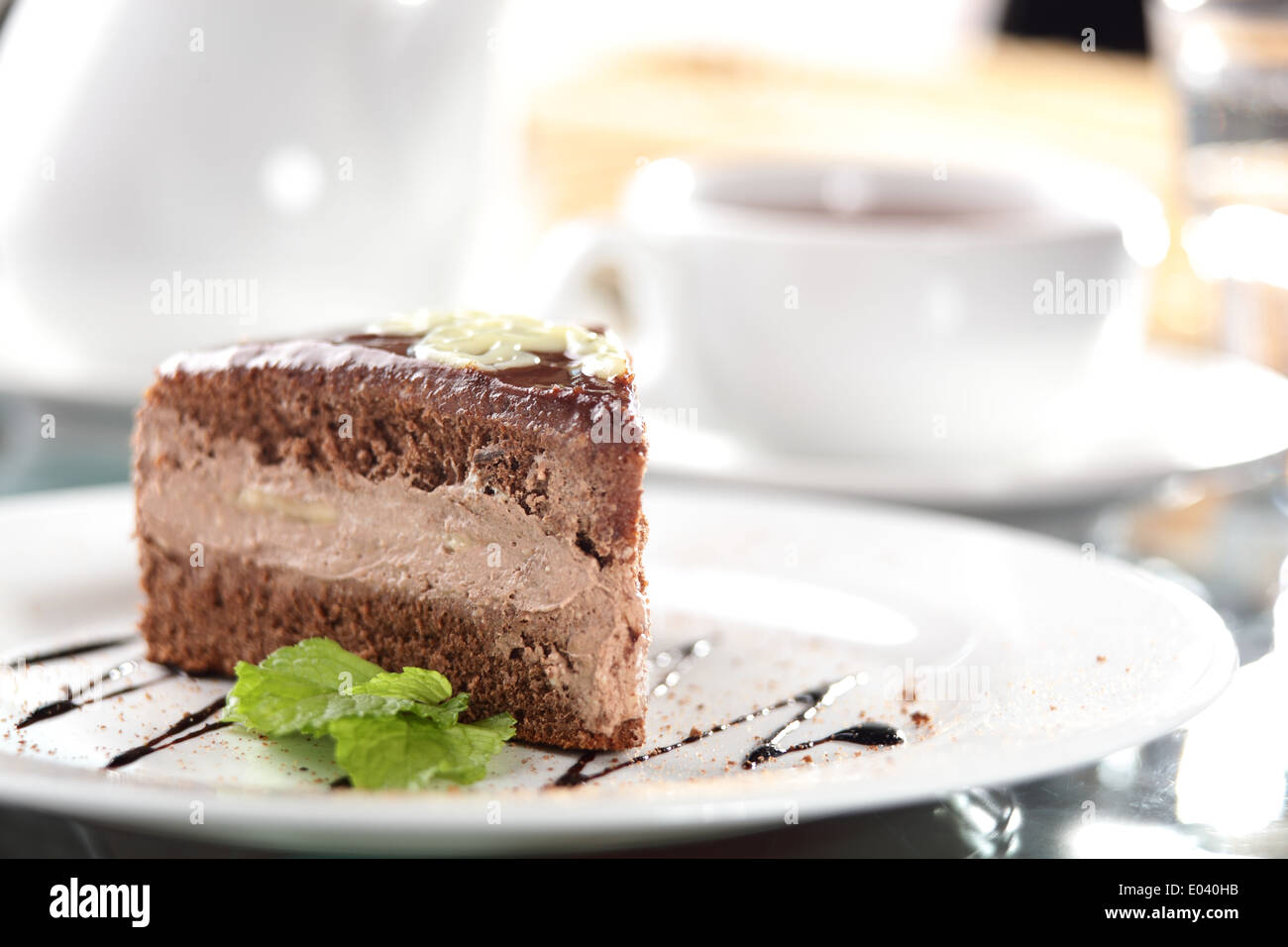 sweet and tasty cake on the dish Stock Photo - Alamy