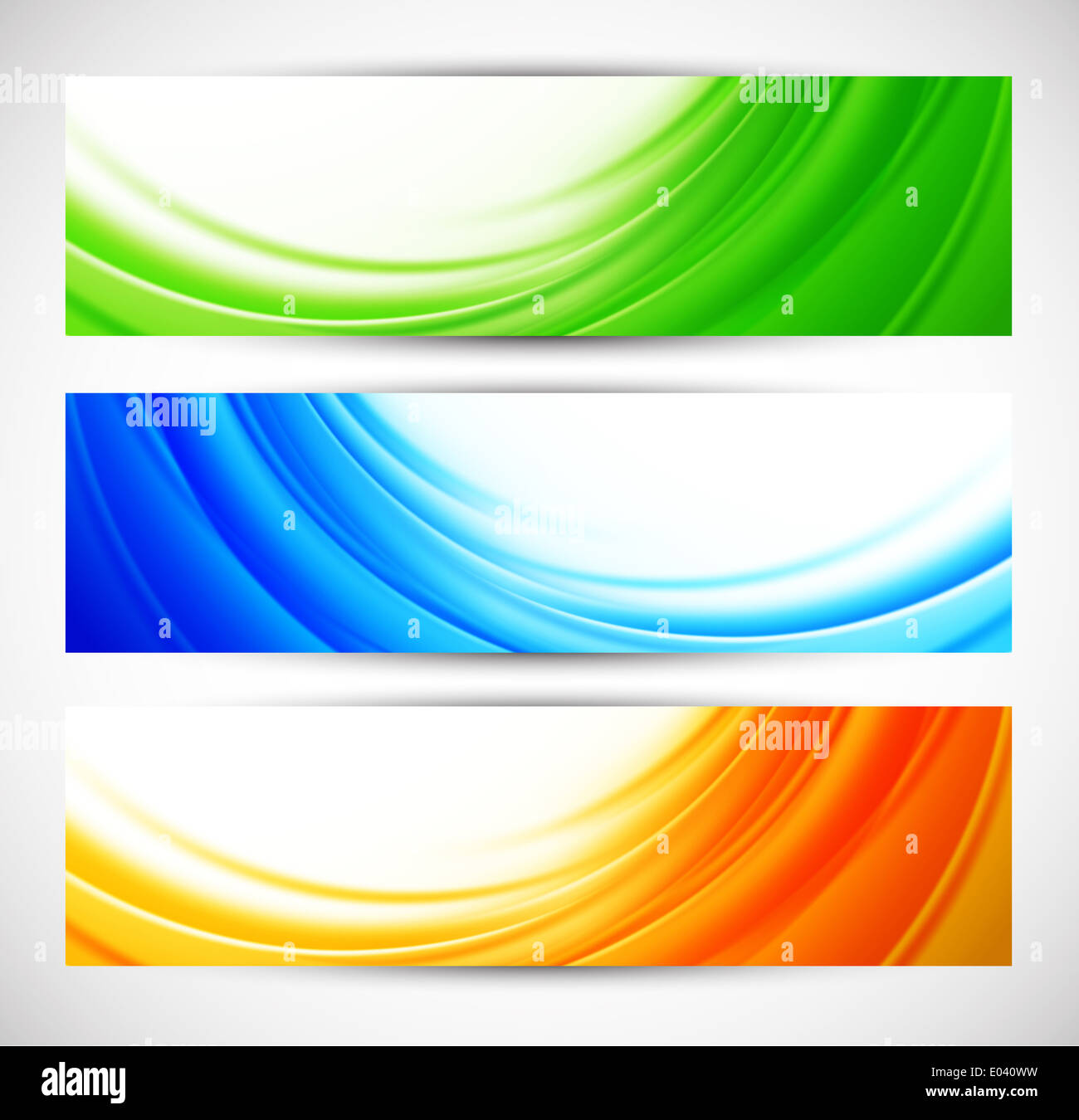 Set of abstract banners. Colorful illustration Stock Photo - Alamy
