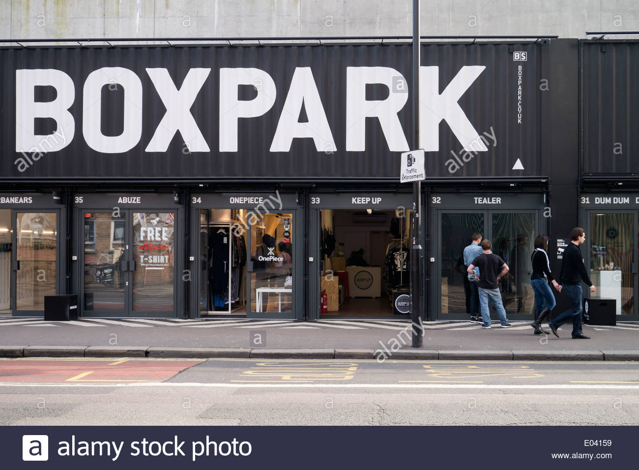 Container Shop Units Boxpark High Resolution Stock Photography and ...