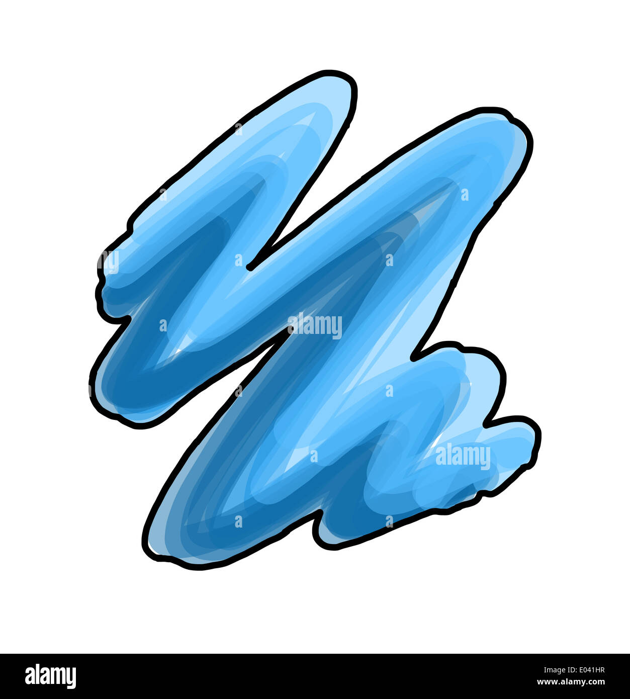 Illustration of a paint splodge Stock Photo - Alamy