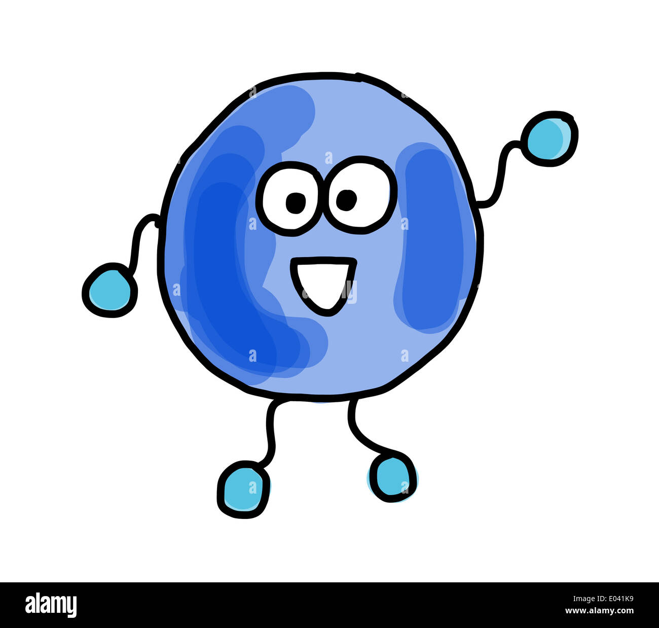 Illustration of a cartoon circle Stock Photo - Alamy