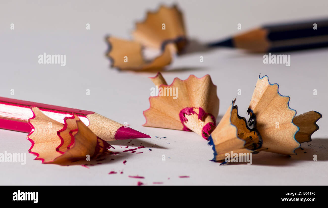 Two pencils sharpened Stock Photo - Alamy