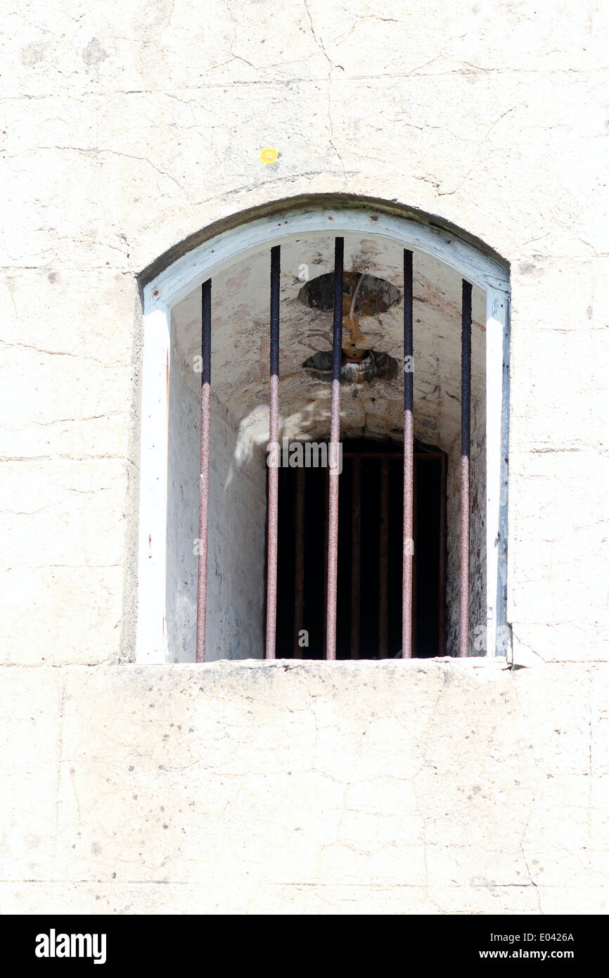 Window showing the incredibly thick tower walls Martello Tower number ...