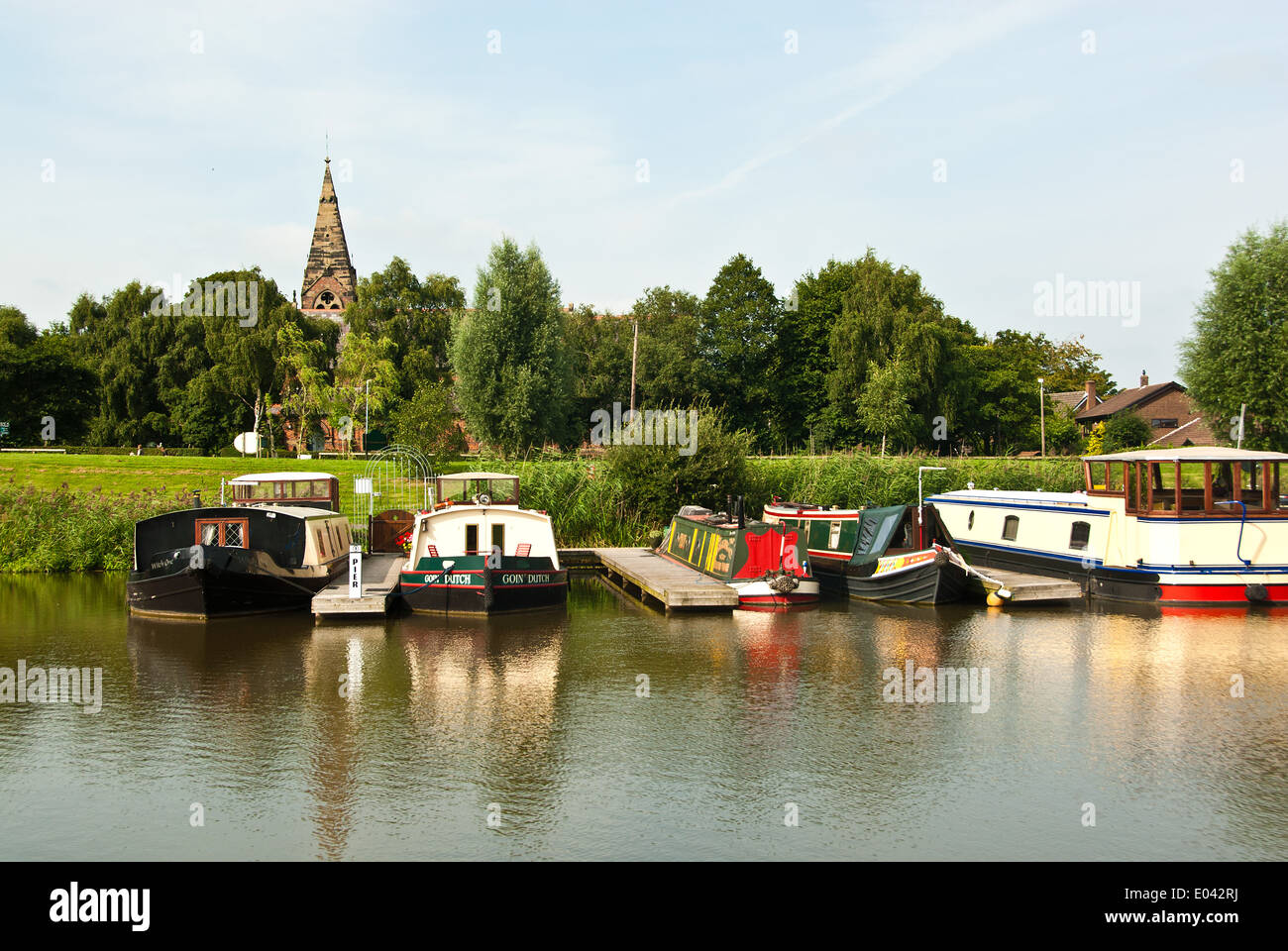 Rufford Marina, Lancashire situated on the Rufford Branch of the Leeds ...