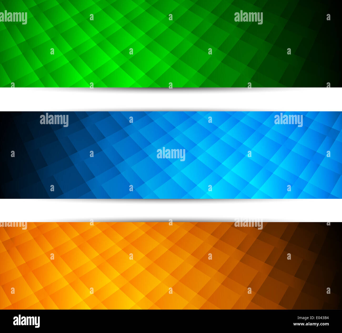Set of tech banners. Abstract illustration Stock Photo - Alamy