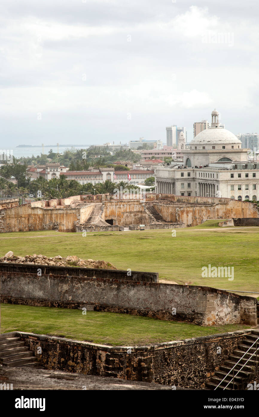 Scene from historic, fort, San Juan, Puerto Rico Stock Photo - Alamy