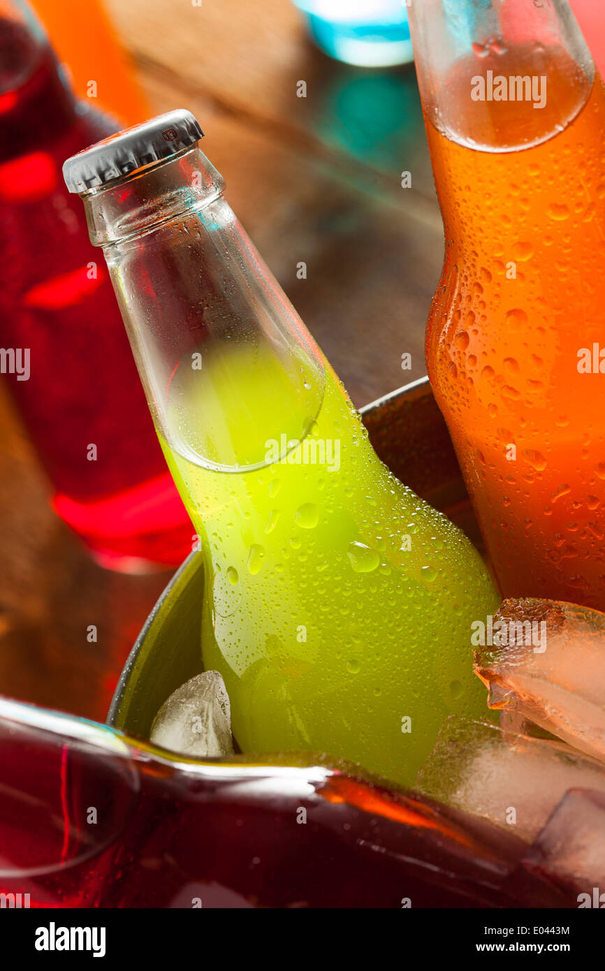 Assorted Organic Craft Sodas with Cane Sugar Stock Photo - Alamy