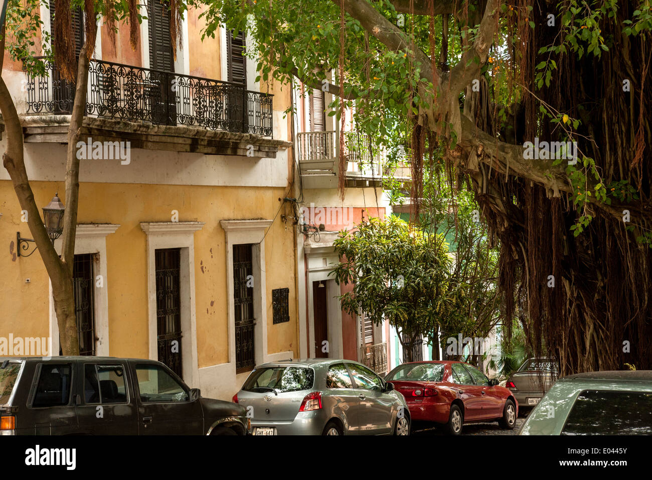 Scene of Old Town, Puerto Rico Stock Photo - Alamy