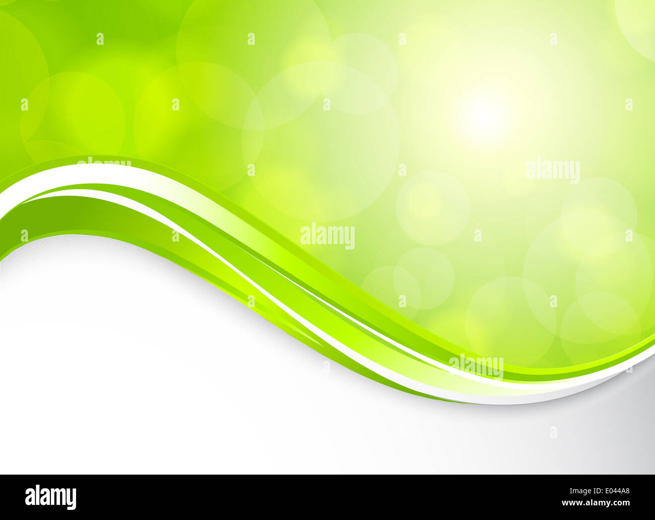 Spring background with green circles. Abstract illustration Stock Photo ...