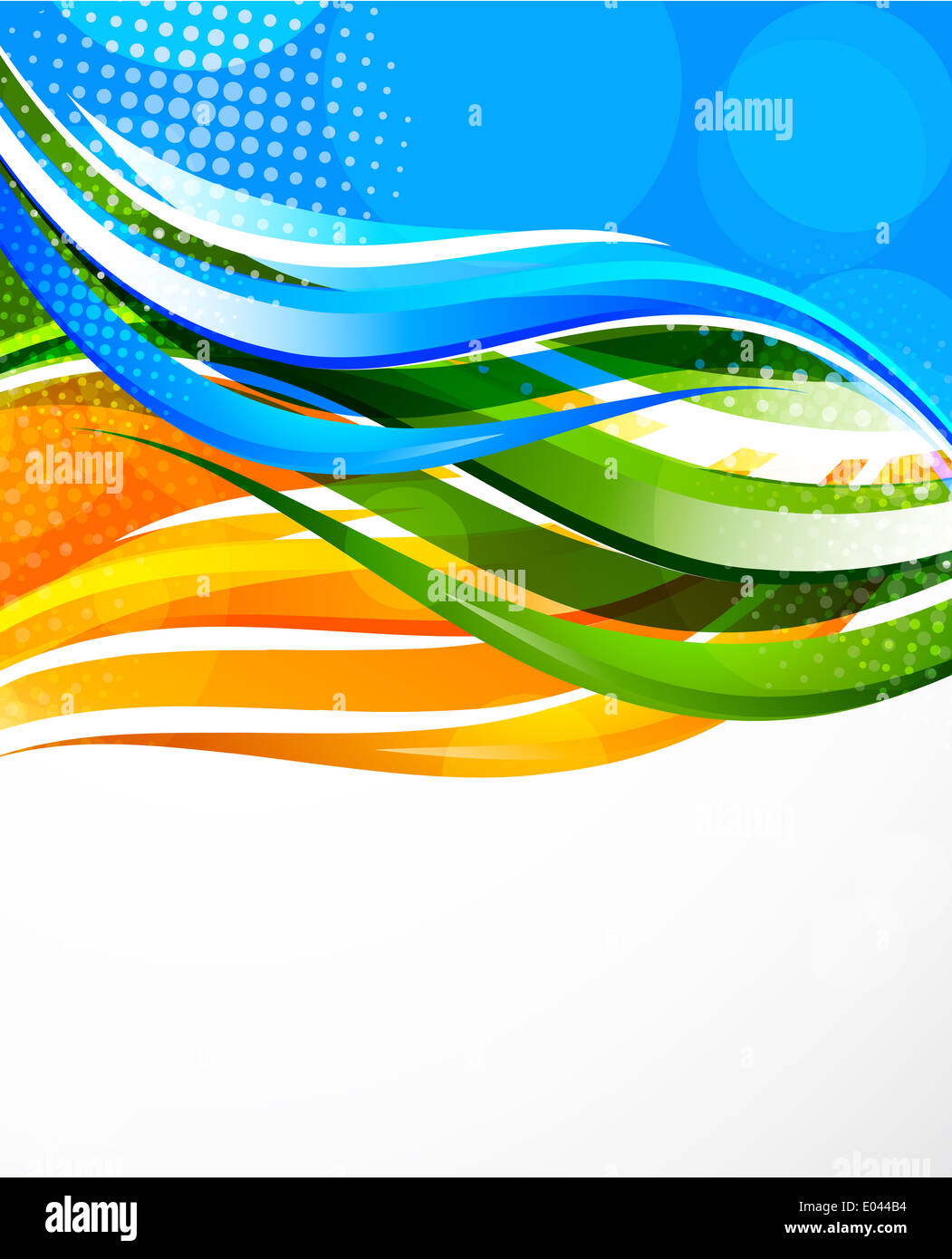 Colorful wavy background. Abstract illustration Stock Photo - Alamy