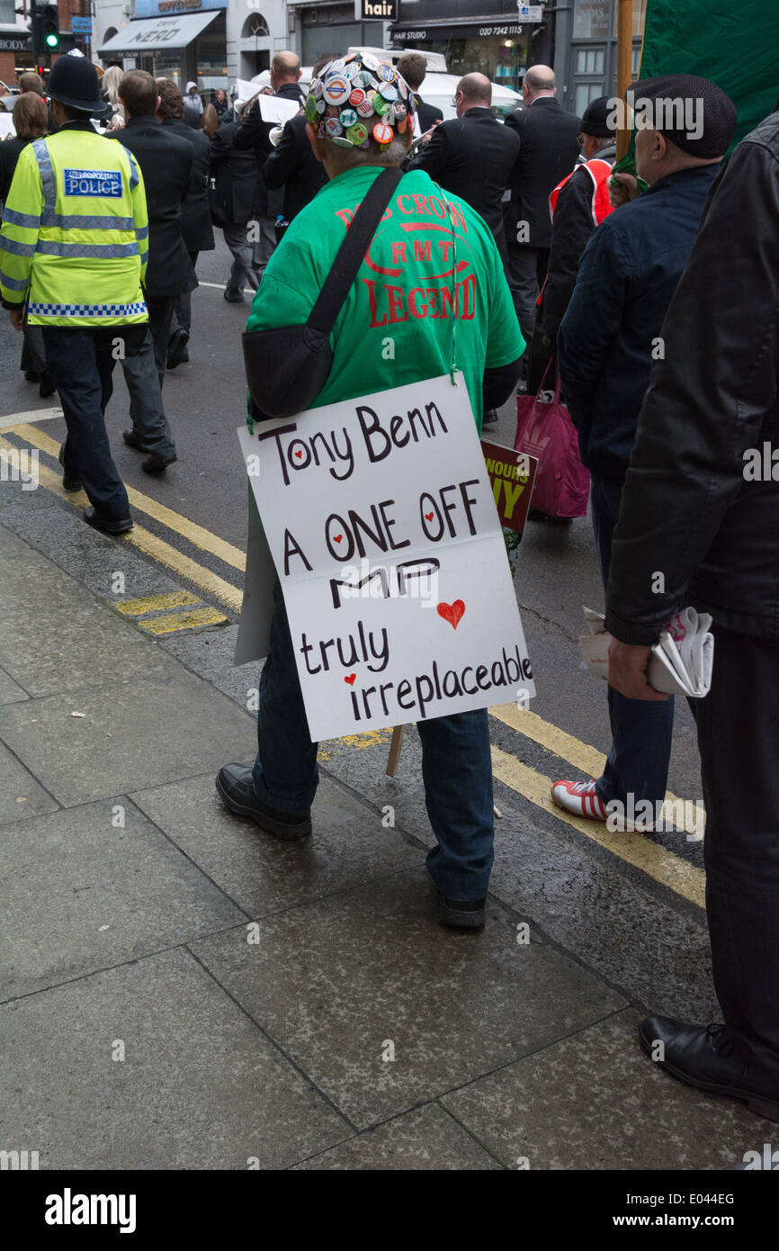 London UK. 01 May 2014. The traditional May Day trade union march ...
