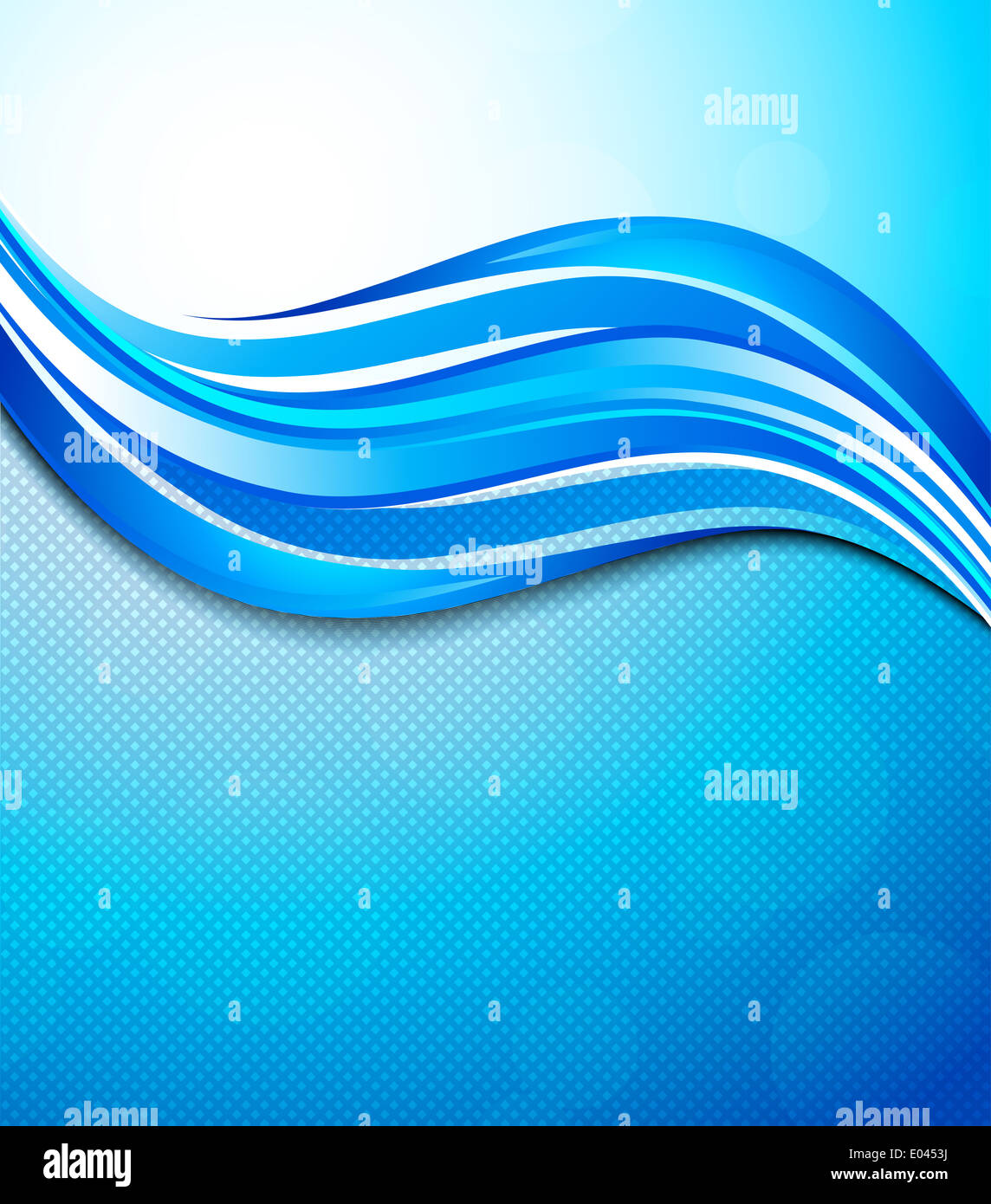Wavy background in blue color. Abstract illustration Stock Photo - Alamy