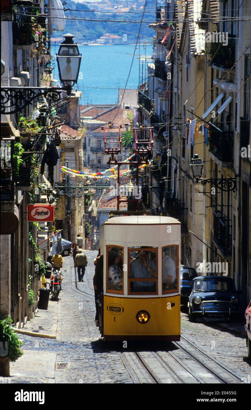 Cable car. Lisbon.Portugal Stock Photo - Alamy
