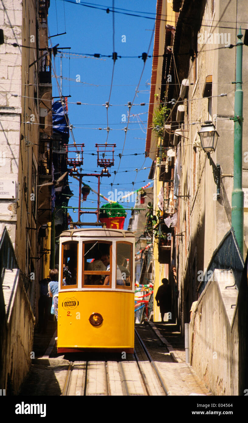 Cable car. Lisbon.Portugal Stock Photo - Alamy