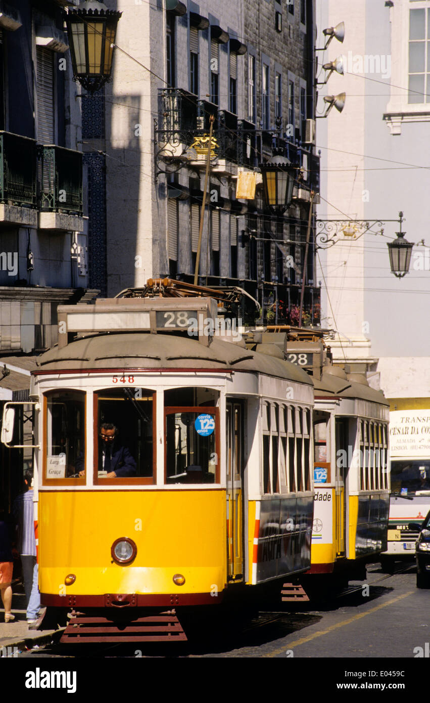 Cable car. Lisbon.Portugal Stock Photo - Alamy