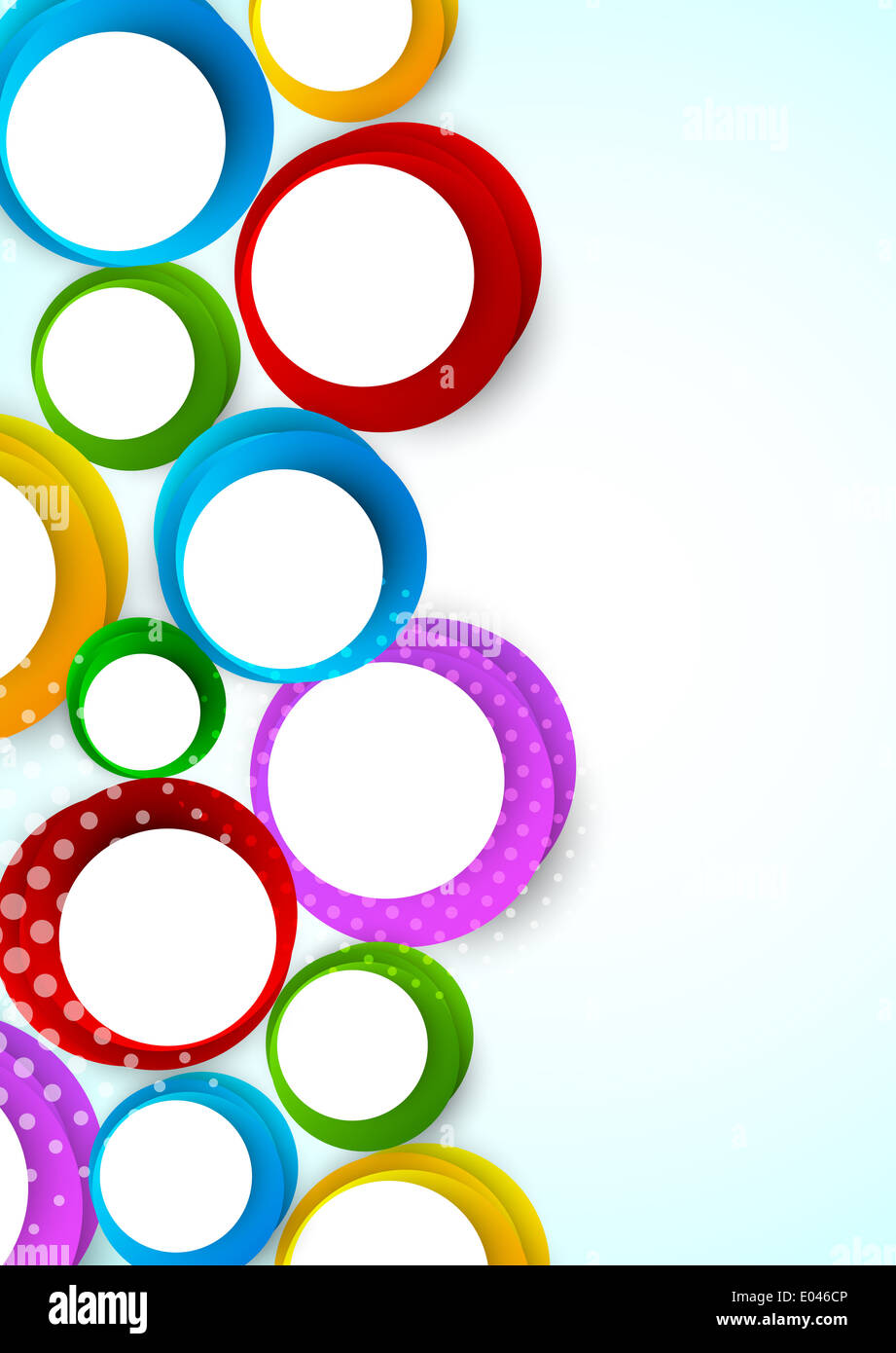 Bright background with circles. Abstract colorful illustration Stock ...