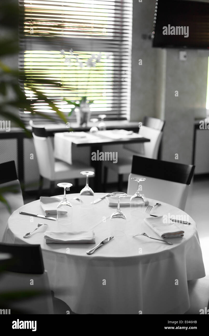 new and clean luxury restaurant in european style Stock Photo - Alamy