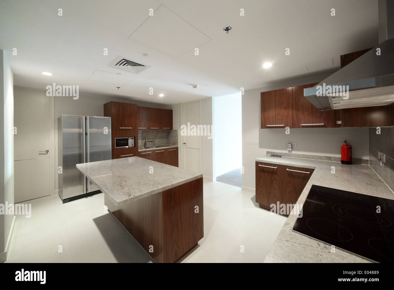 luxury and very clean empty european kitchen Stock Photo - Alamy