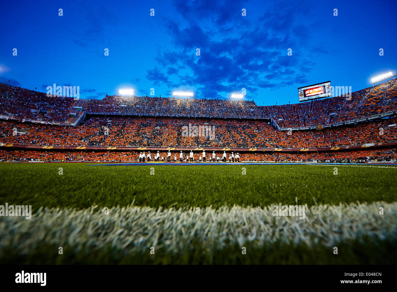 Valencia, Spain. 01st May, 2014. Mestalla Stadium during the Europa ...
