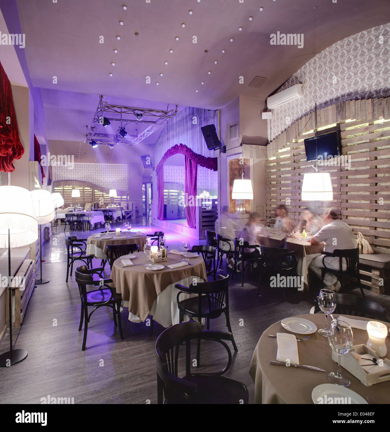 new and clean luxury restaurant in european style Stock Photo - Alamy