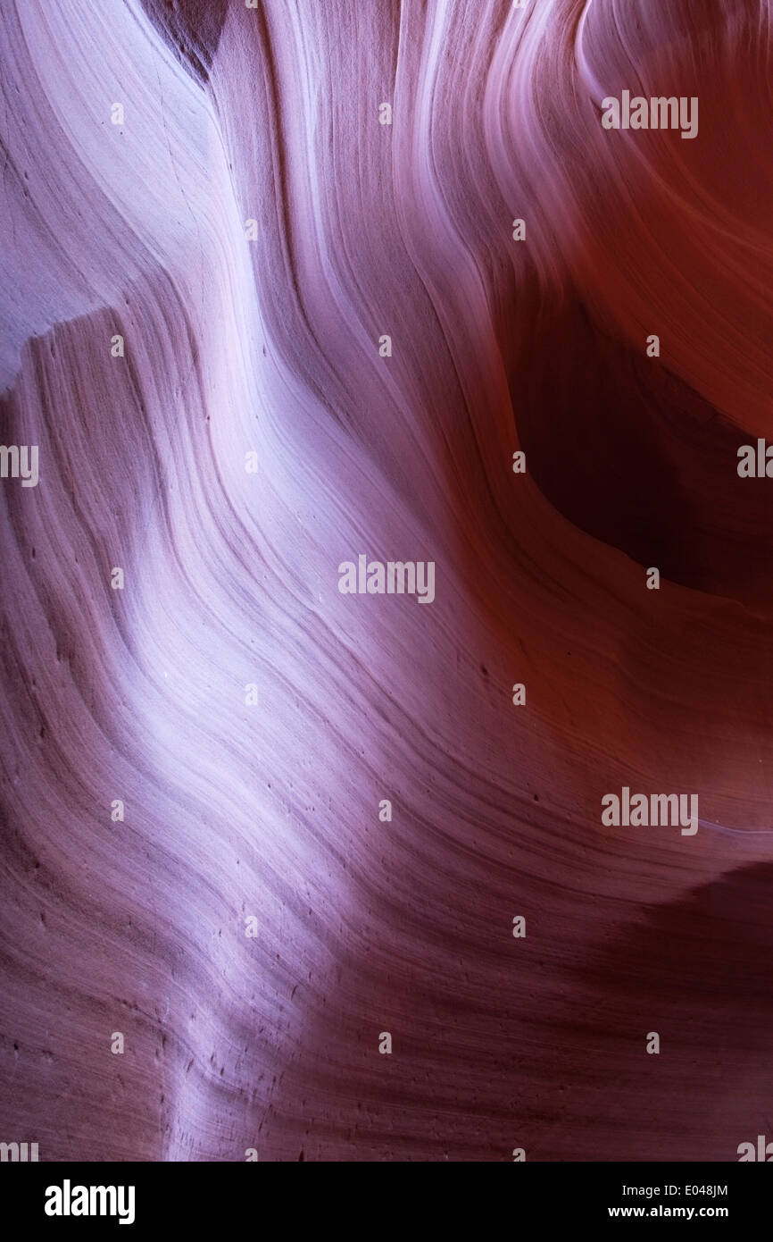 Abstraction of the textures, colors and hues caused by light reflecting ...