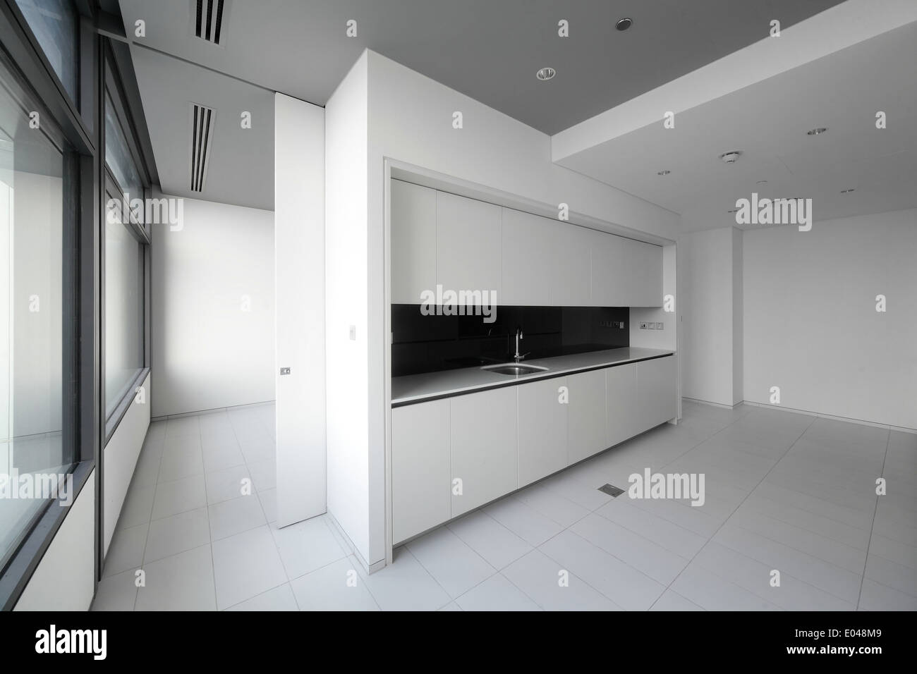 luxury and very clean empty european kitchen Stock Photo - Alamy