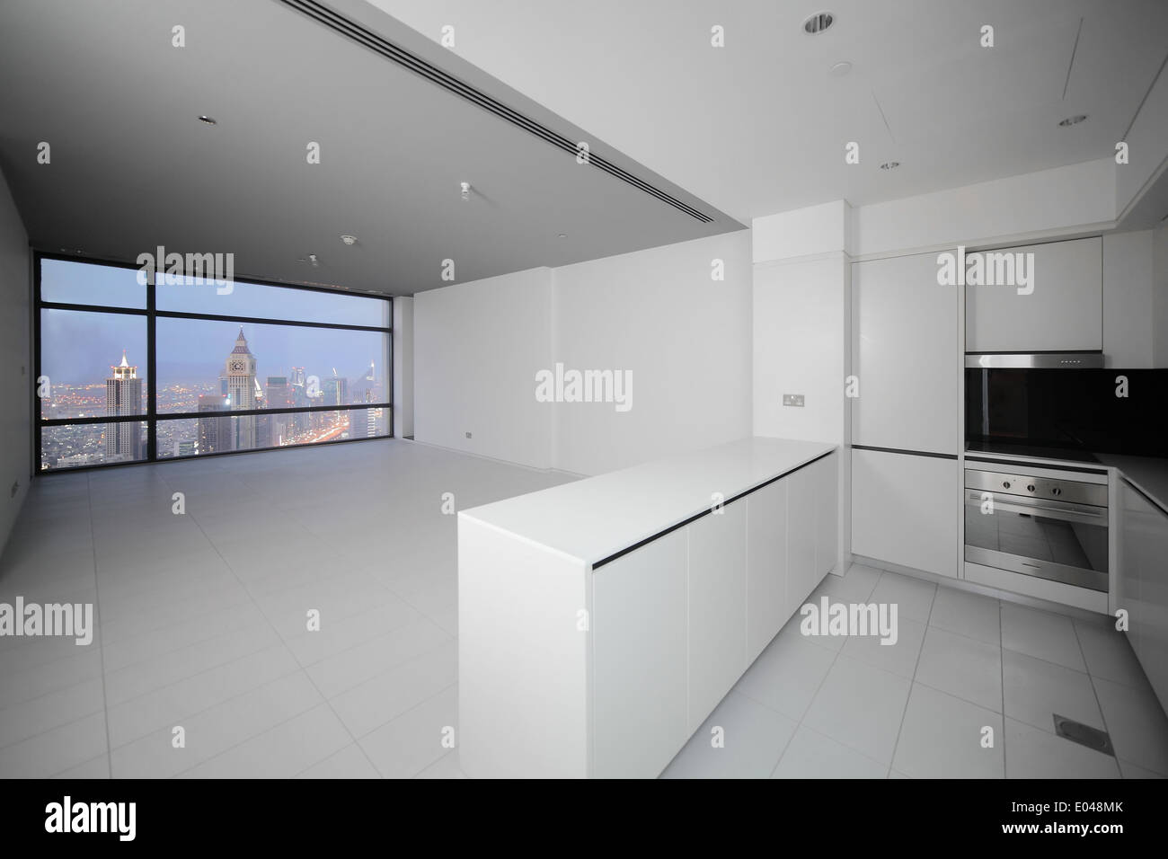 luxury and very clean empty european kitchen Stock Photo - Alamy