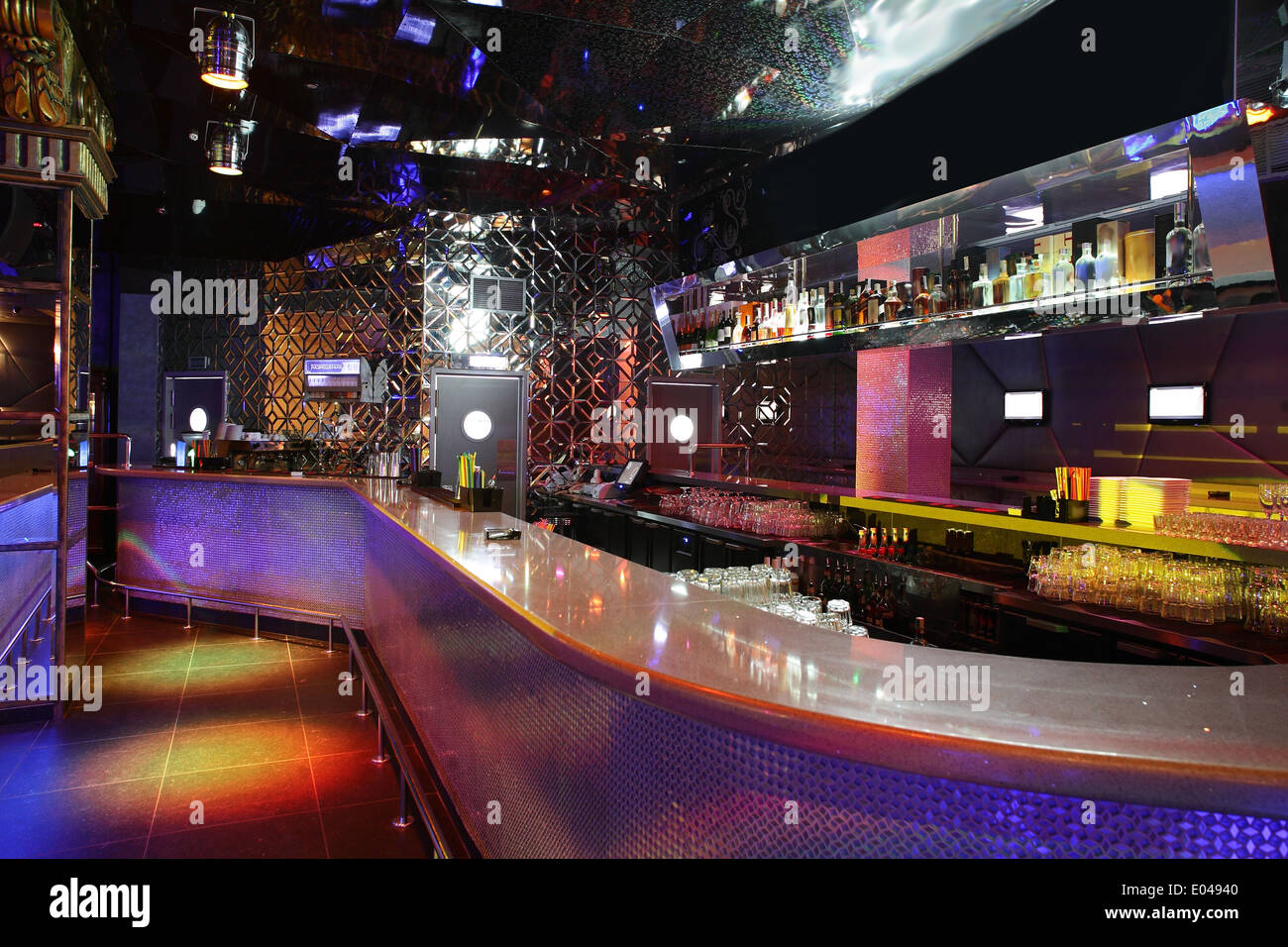 new and clean luxury night club in european style Stock Photo - Alamy
